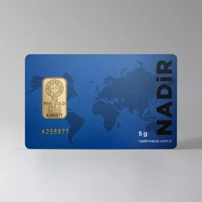 995 Fine Nadir Gold Bullions – 5 Grams Precious Metal Bar – 24 Karat ...