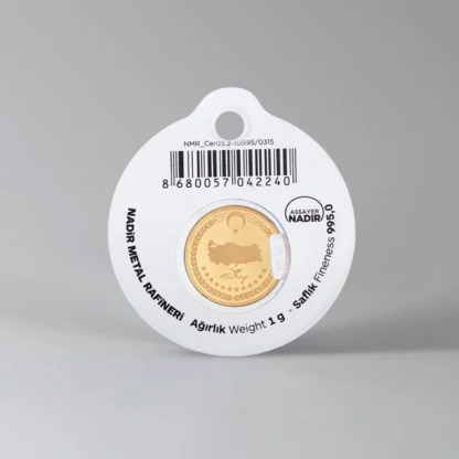 Nadir Metal Refinery 24 Karat (995) 1 Gram Gold Round – Gold with Coin